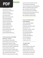 Grade 7 Recitation Poem List - Edited | PDF