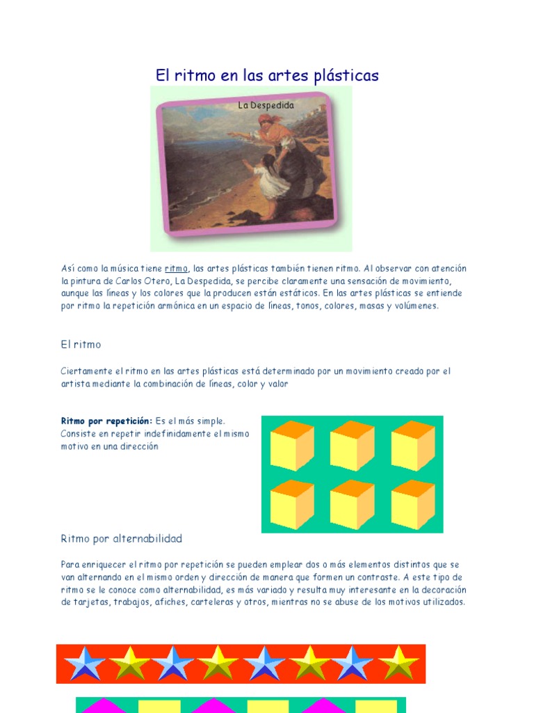 El Ritmo en Las Artes Plásticas | PDF | Ritmo | Color