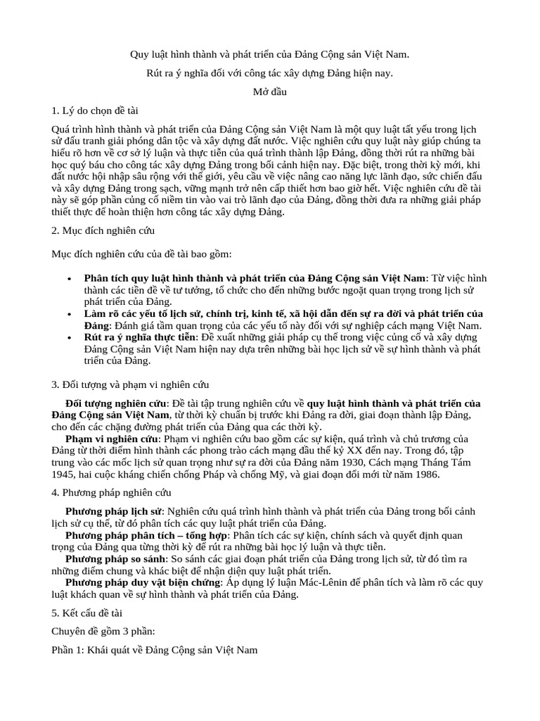 Quy Luat C A DCSVN | PDF