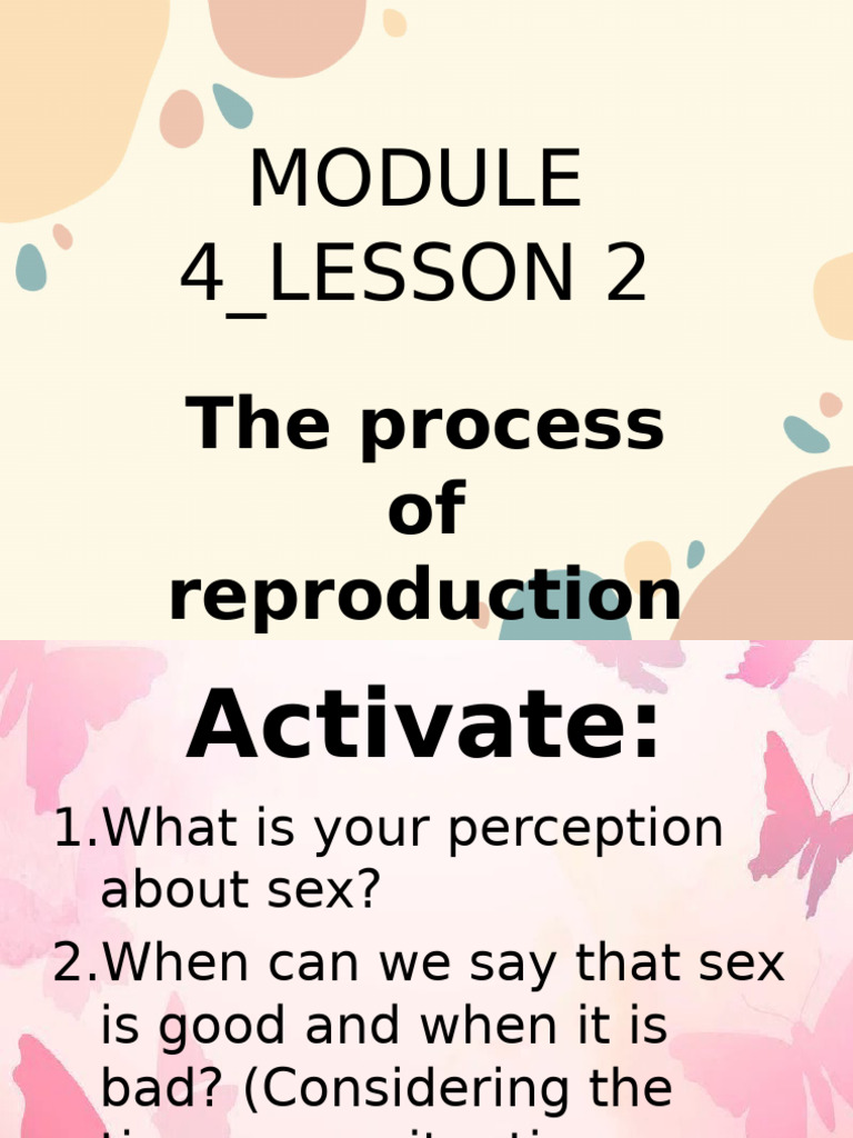 Module 4 - Lesson 2 - Bscrim&bsbafm | PDF | Menstrual Cycle | Pregnancy