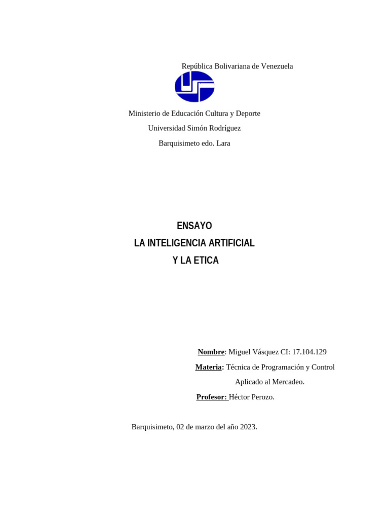 Inteligencia Artificial Unidad 1 | PDF | Inteligencia artificial | Inteligencia (IA) y semántica