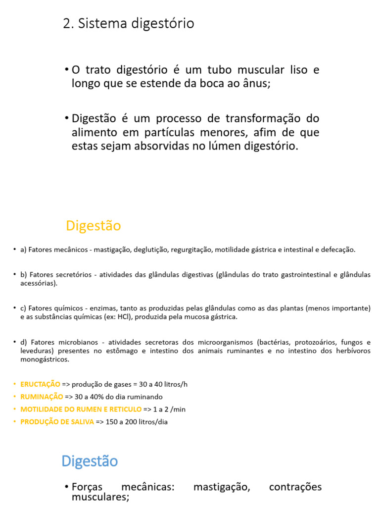 Timpanismo em Ruminantes: Causas e Efeitos | PDF | Digestão | Sistema ...