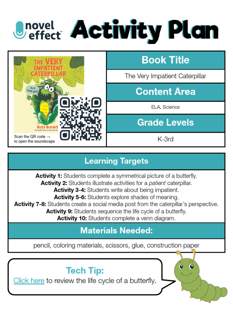 Caterpillar Activities for K-3 ELA & Science | PDF | Butterfly