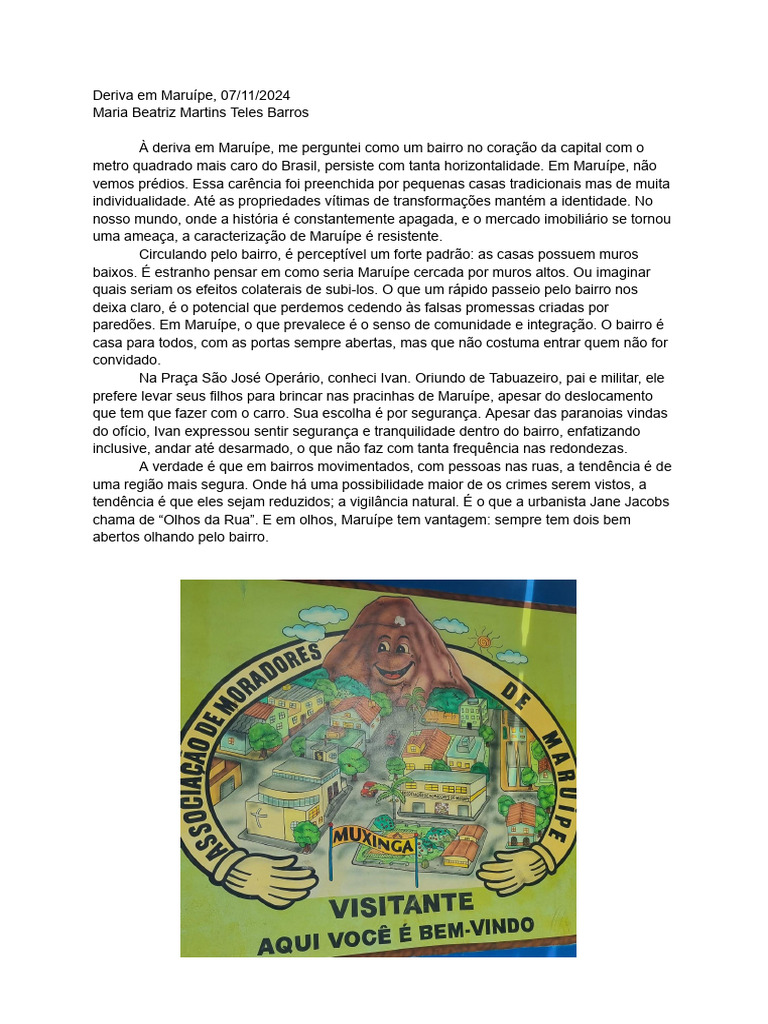Maruípe: Comunidade e Segurança Urbana | PDF
