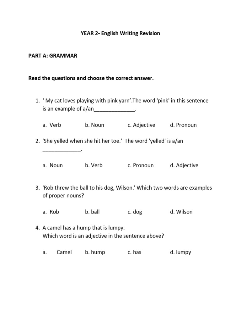 Grammar Revision - 4 | PDF