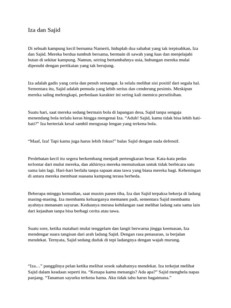 Iza Dan Sajid | PDF | Puisi