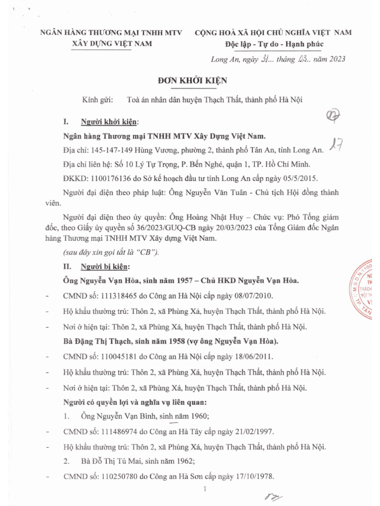 2023 - Don Khoi Kien | PDF