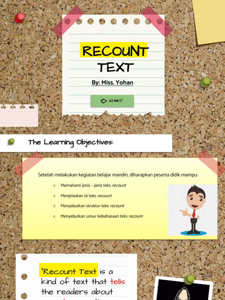 Recount Text (Experience) - 783 | PDF | Grammatical Tense | Language ...