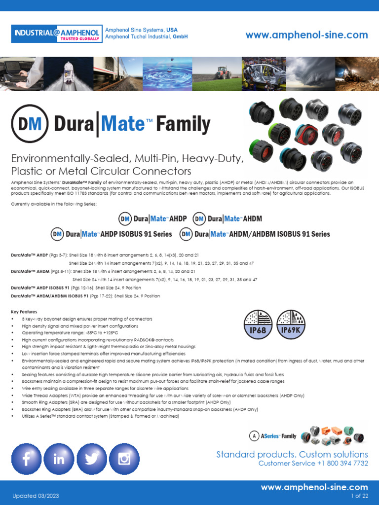 Duramate Family Brochure 2019 | PDF | Electrical Connector | Electrical ...