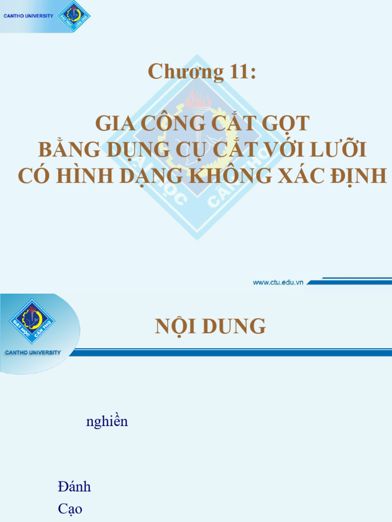 CNCTM1 - Chuong 11 - Mai | PDF