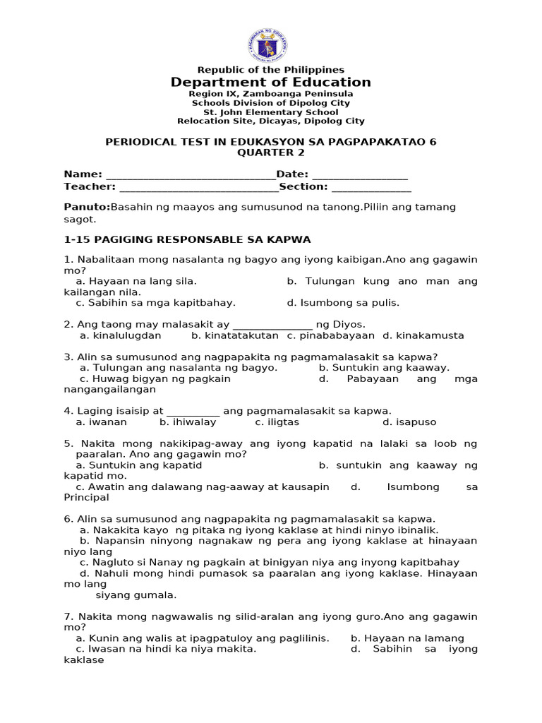 Q2 Esp 6 | PDF