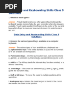 Class 9 (IT) Part B Unit 2 Notes (Data Entry and Keyboarding Skills ...