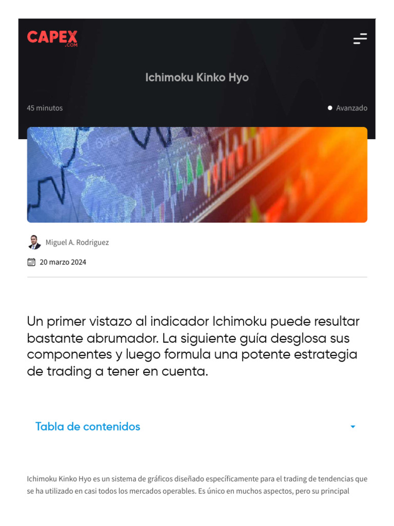 Cómo Leer El Ichimoku Kinko Hyo. Estrategias de La Nube Ichimoku, CAPEX 2024 | PDF | Análisis ...
