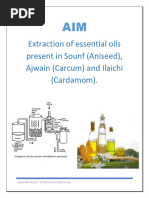 Name: Rollno: CLASS: 12: Chemistry Project - Extraction of Essential ...