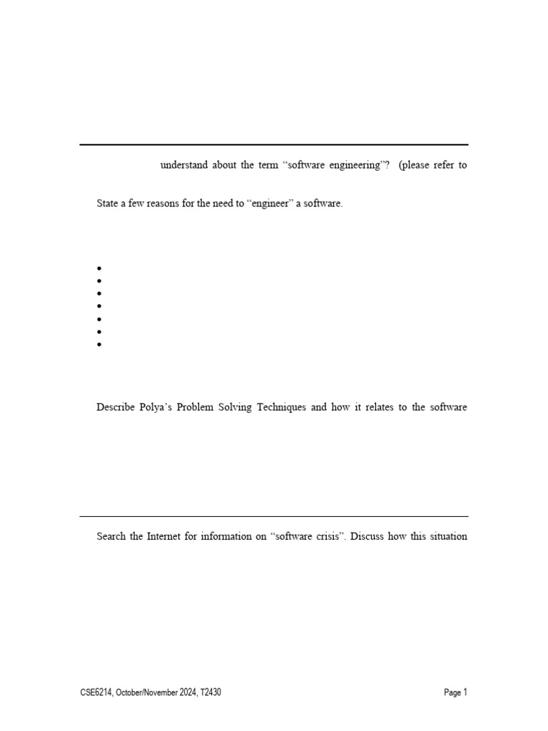 Tut 01 | PDF | Software | Engineering