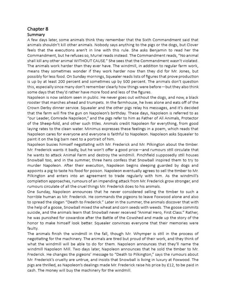 Animal Farm Analysis 5 | PDF