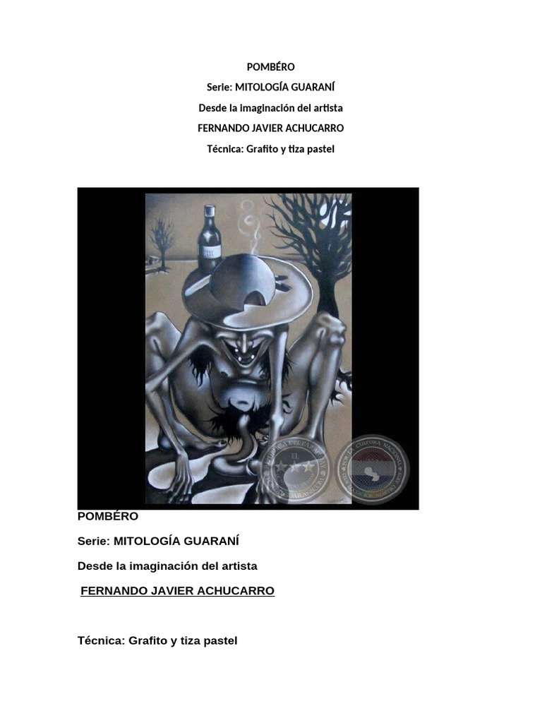 Pombéro: Mito Guaraní y Características | PDF