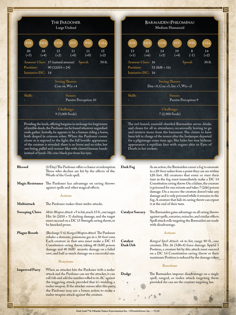 DSRPG-TOJ-Stat Block Handout | PDF