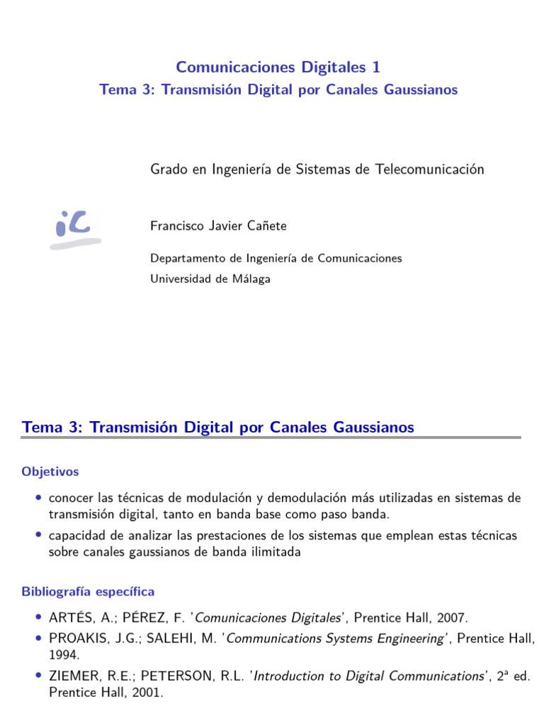 CD1 Tema 3 | PDF | Modulación | Inalámbrico