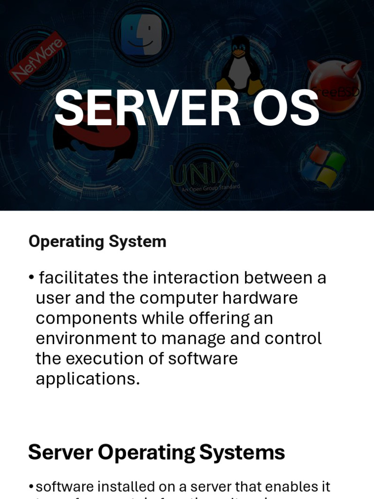 SERVER-OS | PDF | Operating System | Mac Os