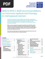 Menopause and Hormone Replacement Therapy HRT Guidelines | PDF ...