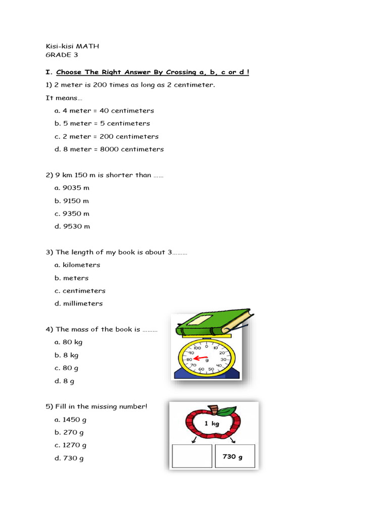 Latihan Soal Math | PDF | Litre | Volume