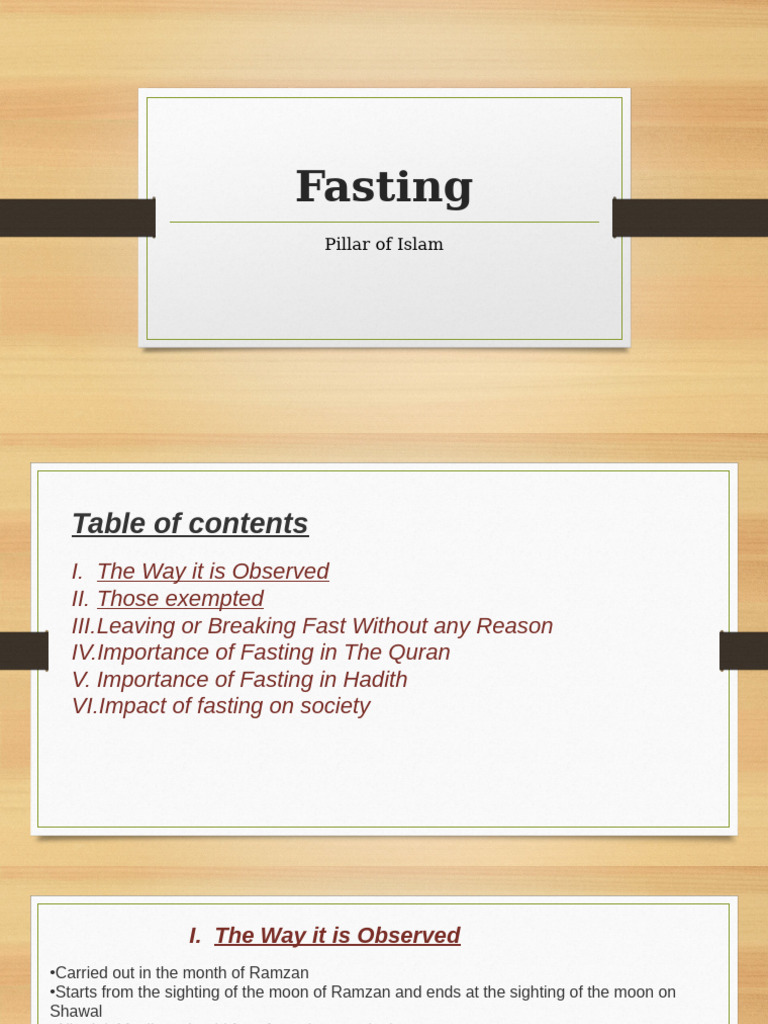 Importance and Observance of Fasting | PDF | Ramadan | Sharia