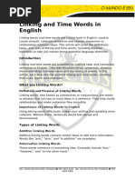 Time Order Words for Clear Writing | PDF | Language Arts & Discipline
