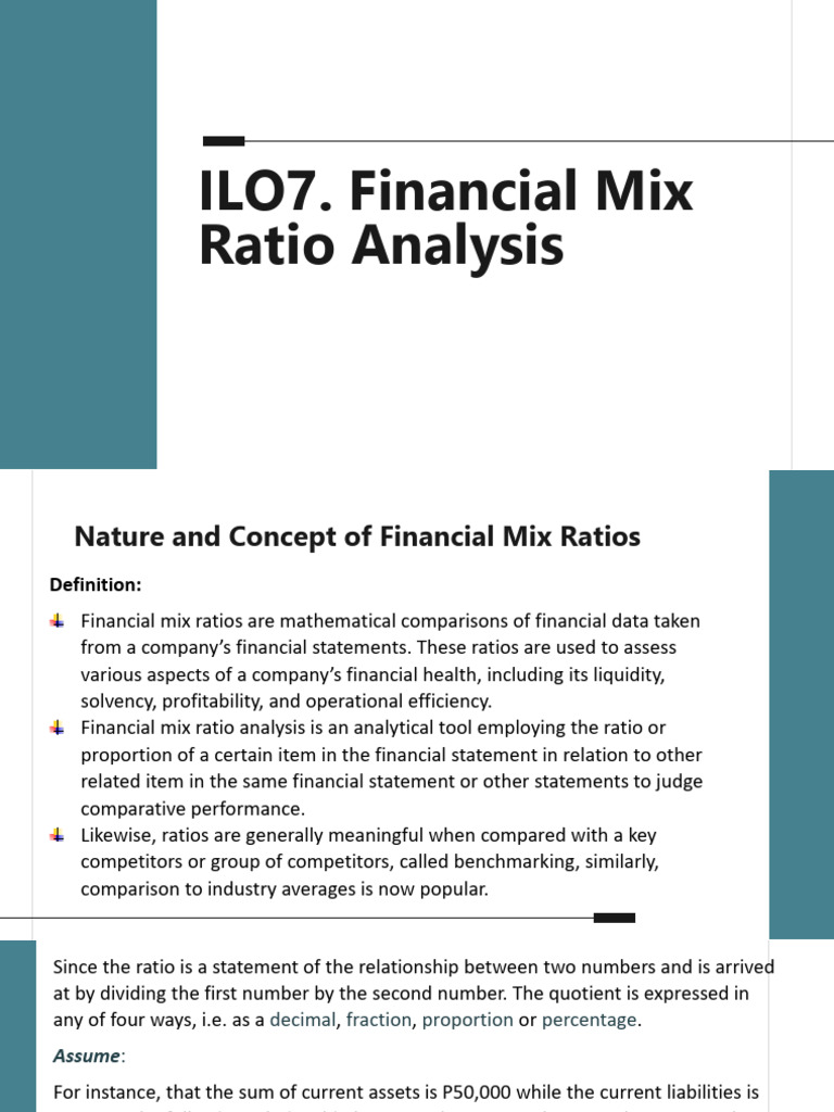 ILO7 Financial Mix Ratio Analysis 3G | PDF | Debt | Business