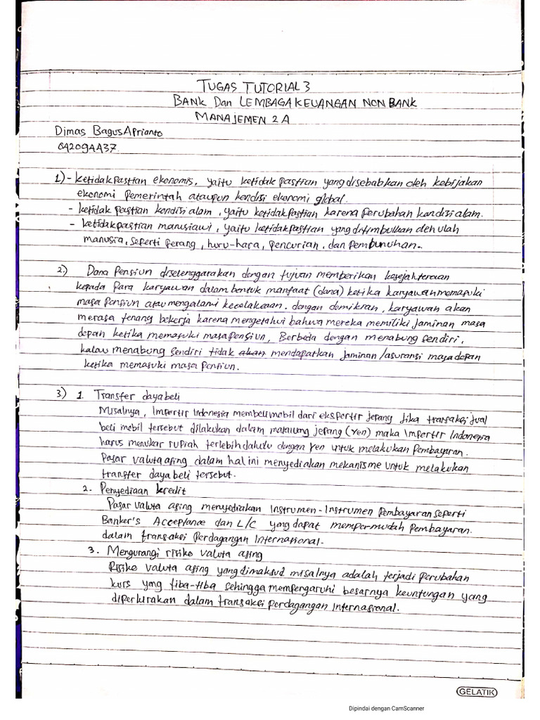 TTM3 Bank&lembagakeuangannon Bank | PDF