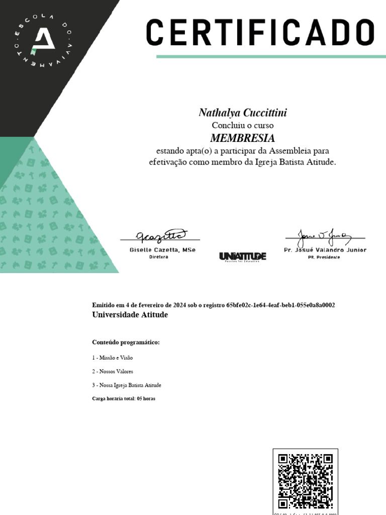Curso de Membresia-Certificado Membresia 12439 | PDF
