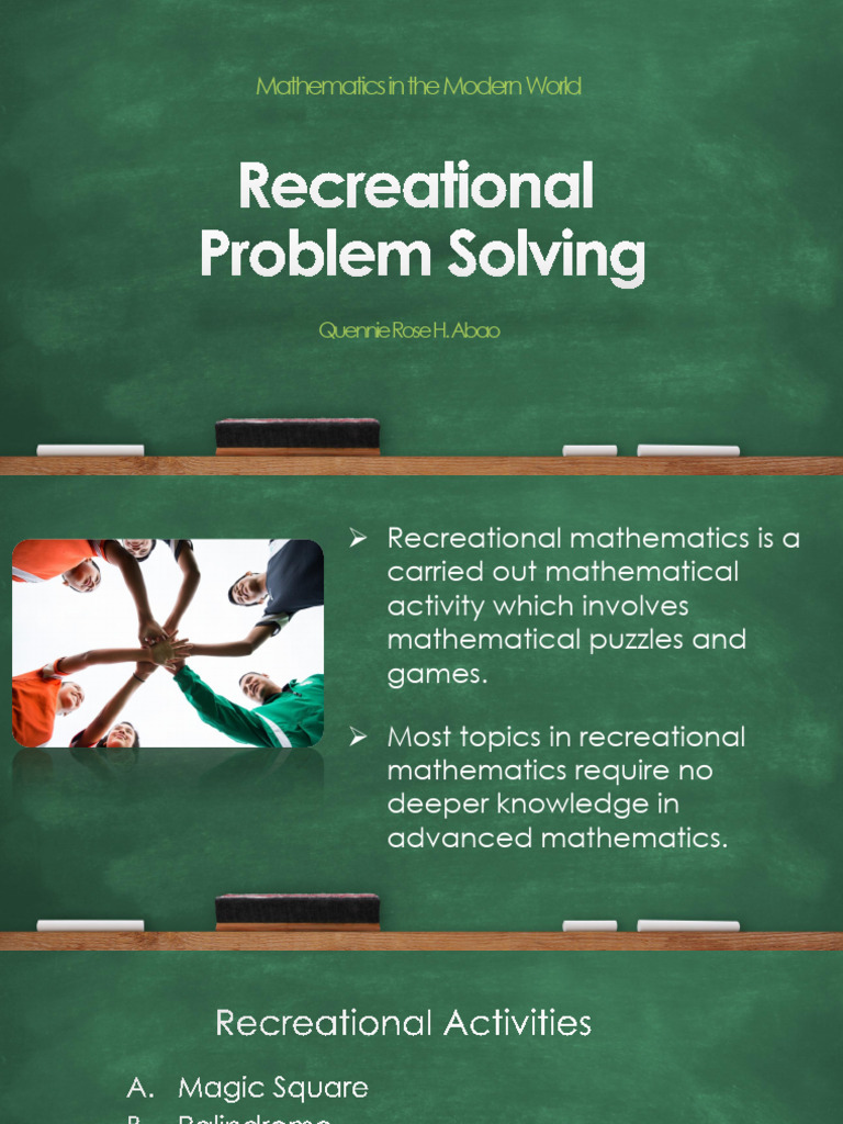 Lesson 3.4 Recreational Problem Solving NEw | PDF | Mathematics