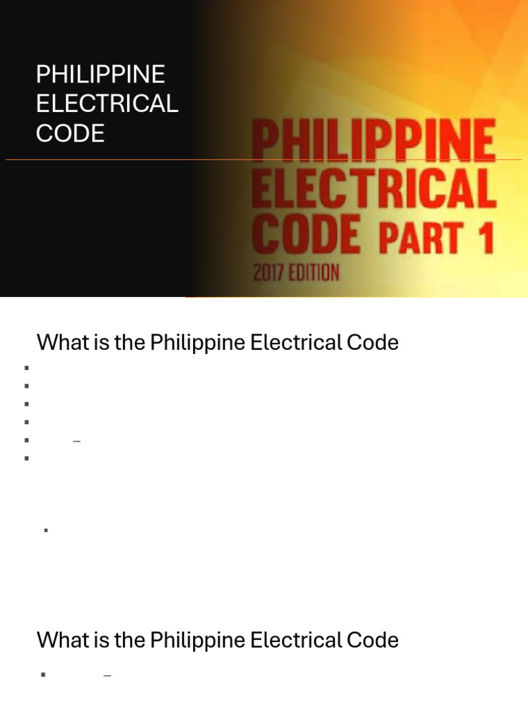 04 - Philippine Elec. Code and Fire Code of The Phils | PDF ...