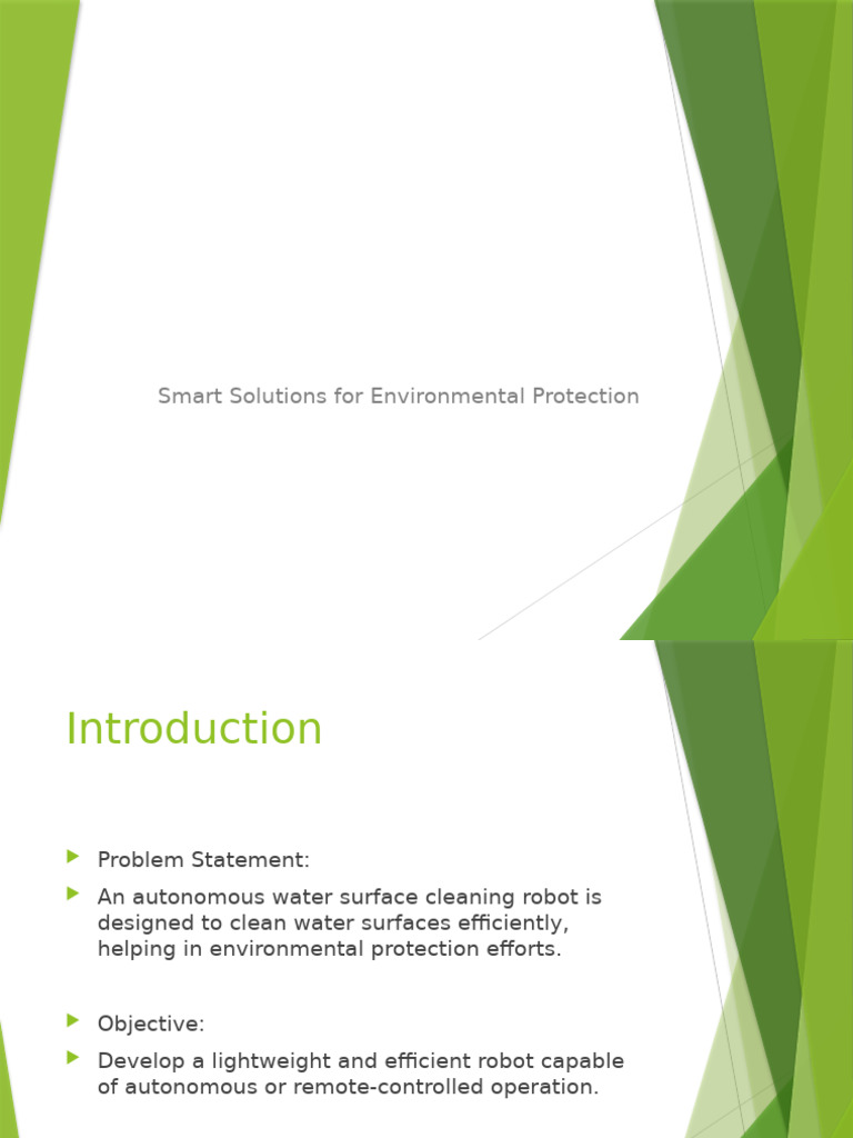 Autonomous Water Cleaning Robot | PDF | Computers | Technology ...