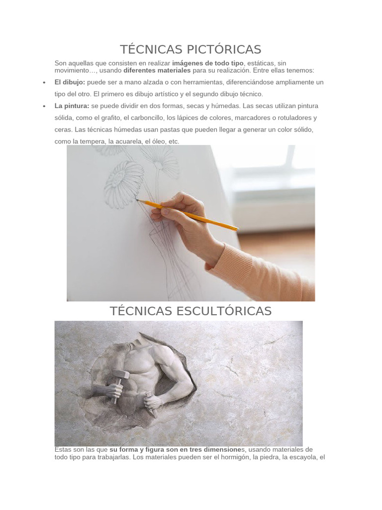 Técnicas Pictóricas para Niños | PDF | Pinturas | Dibujo