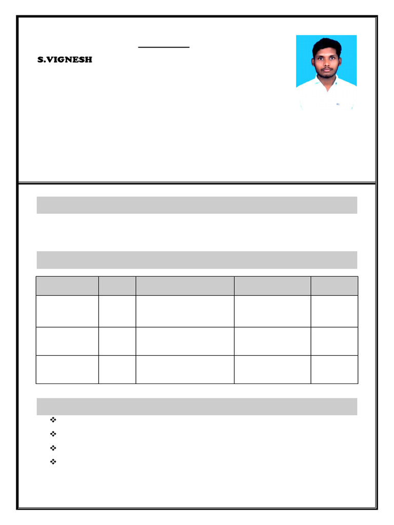 S.VIGNESH RESUME (1) New | PDF