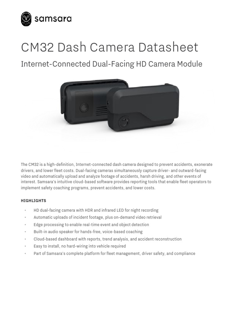 CM32 Datasheet | PDF | Camera | Frame Rate