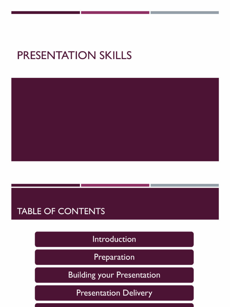 Presentation Skills | PDF