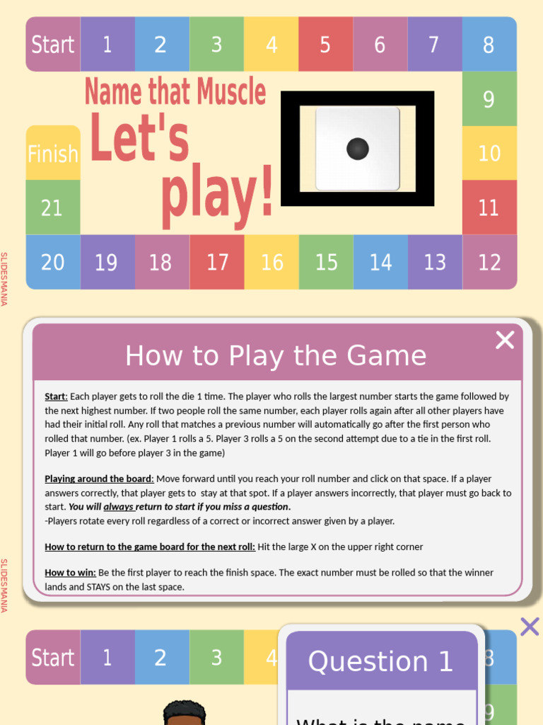Naming Muscles Game Instructions | PDF | Musculoskeletal System | Soft ...