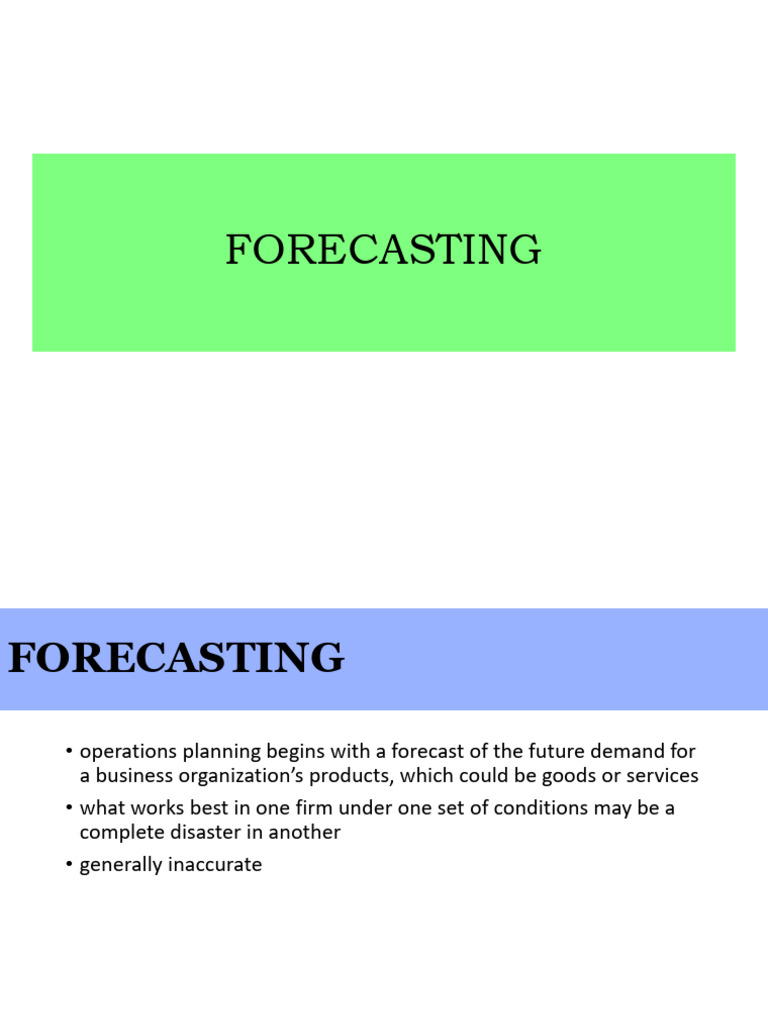 1 Forecasting | PDF | Forecasting | Time Series