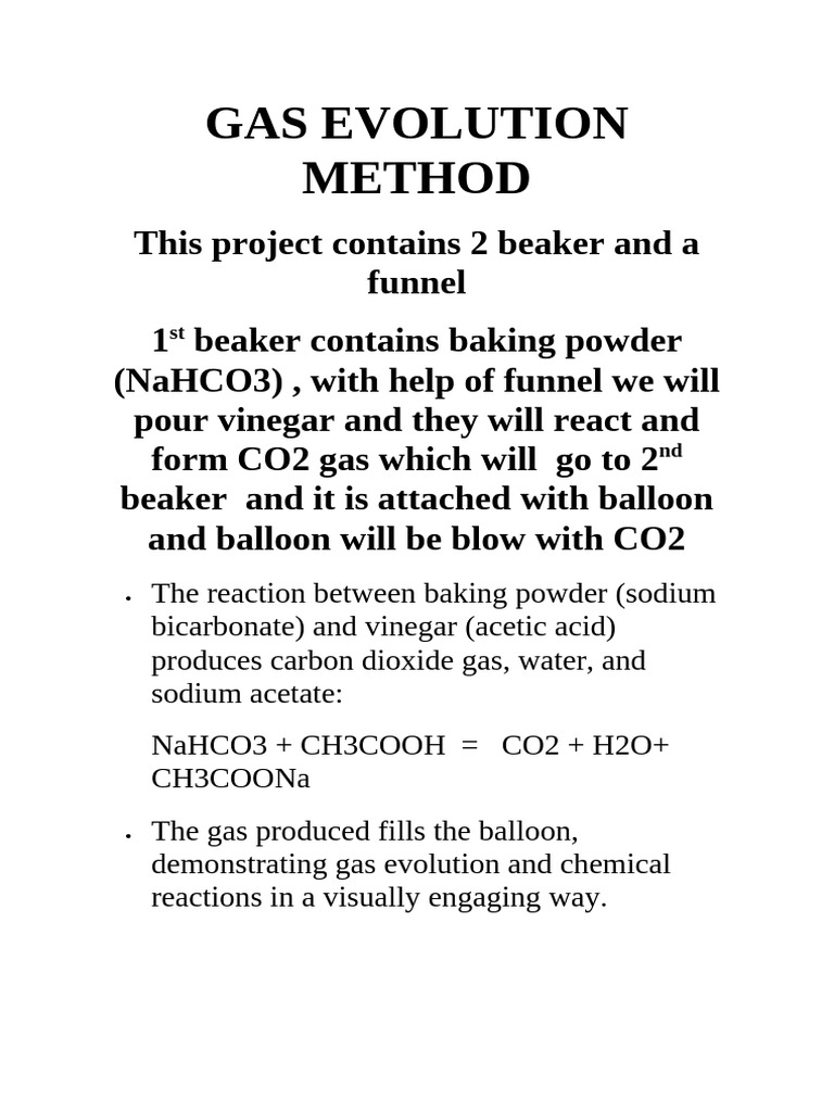 CO2 Gas Evolution Experiment | PDF