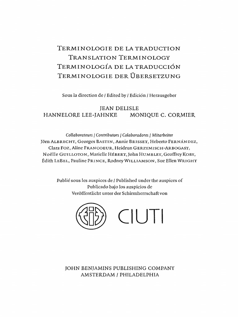 Translation Terminology | PDF | Linguistics | Translations