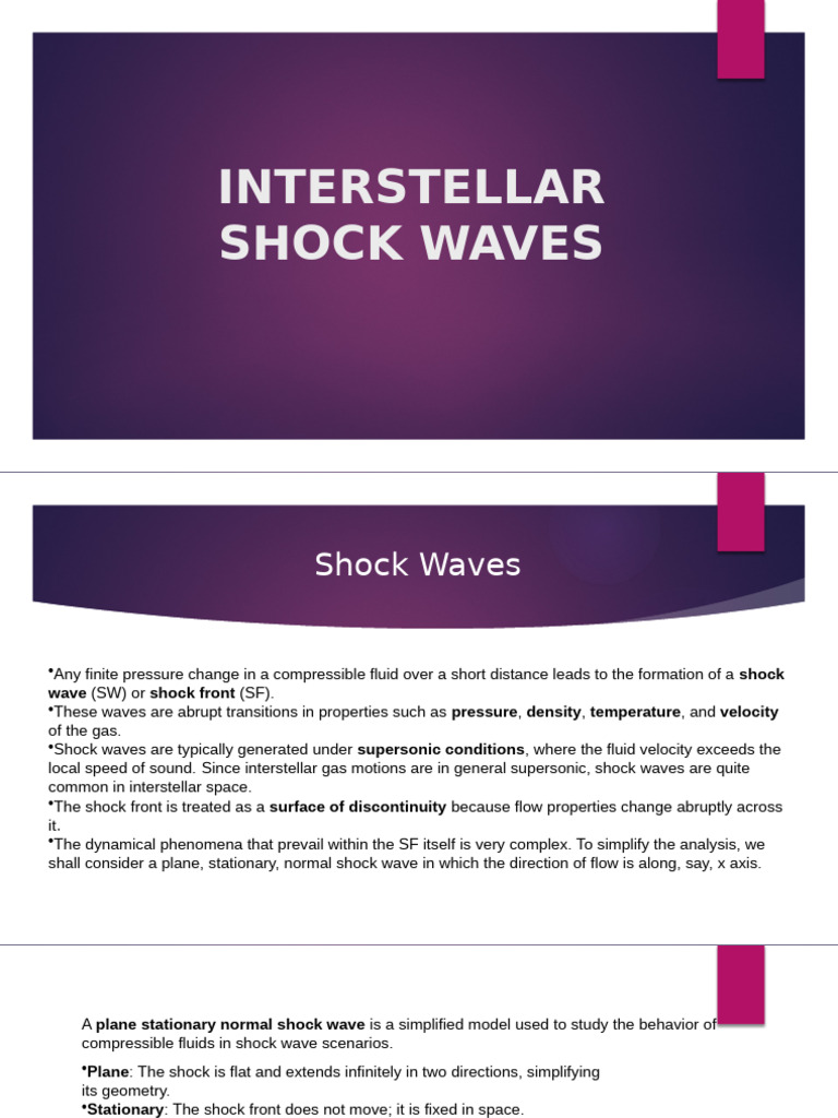 Interstellar Shock Waves | PDF | Art