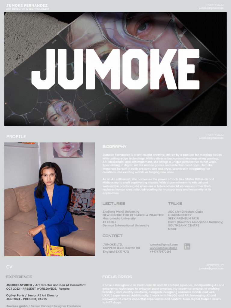 Jumoke Fernandez: Art Director Portfolio | PDF