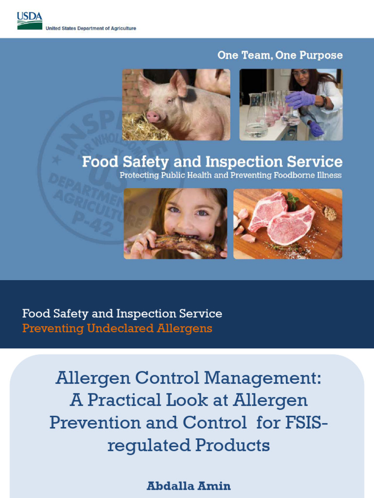 Allergens Slides Amin 031617 | PDF | Food Safety | Hazard Analysis And ...