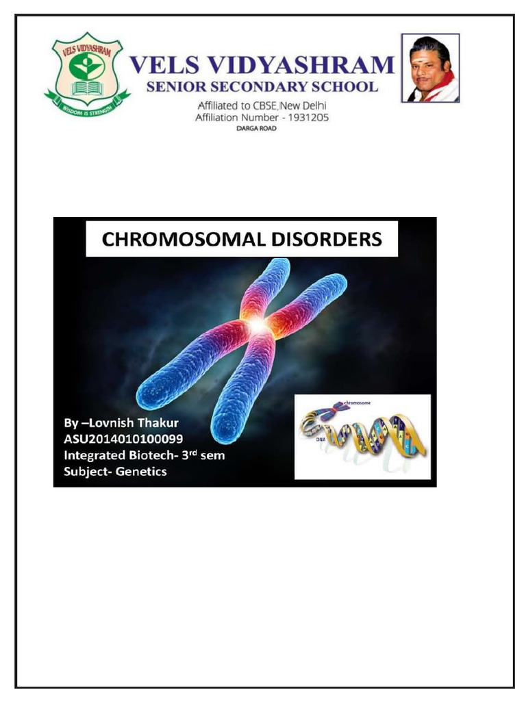 Biology Project | PDF | Genetics | Down Syndrome
