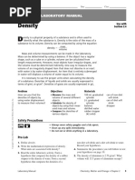 Density Comparison: Regular vs. Diet Coke | PDF | Science & Mathematics