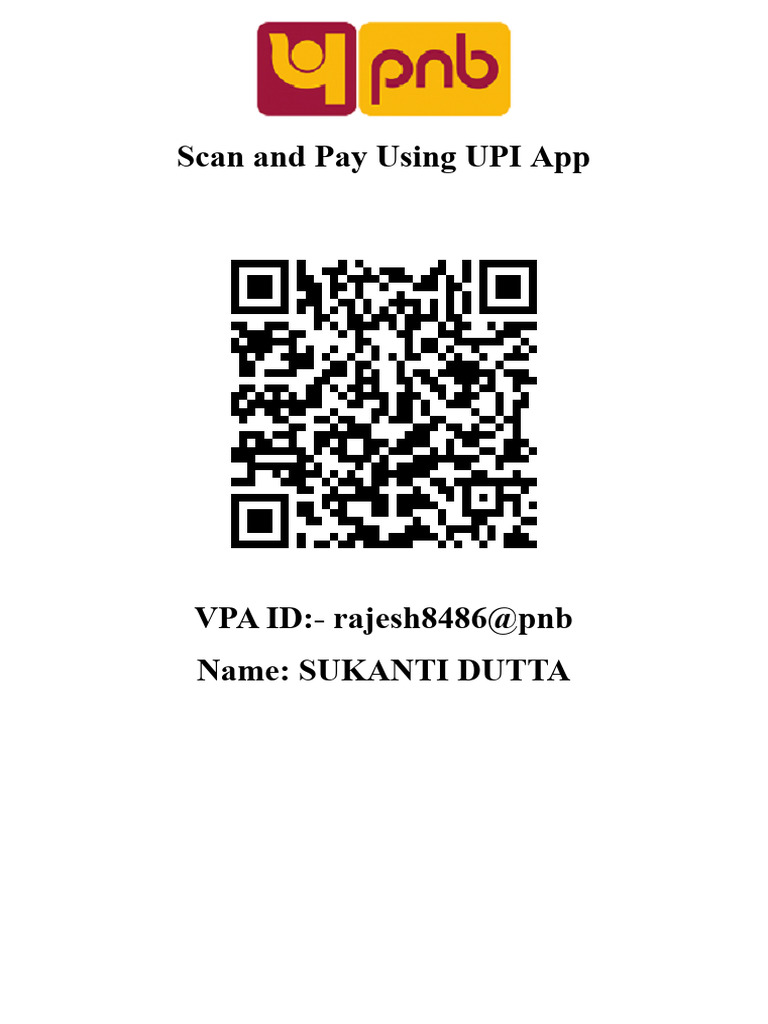 GeneratedQr Rajesh8486@pnb | PDF