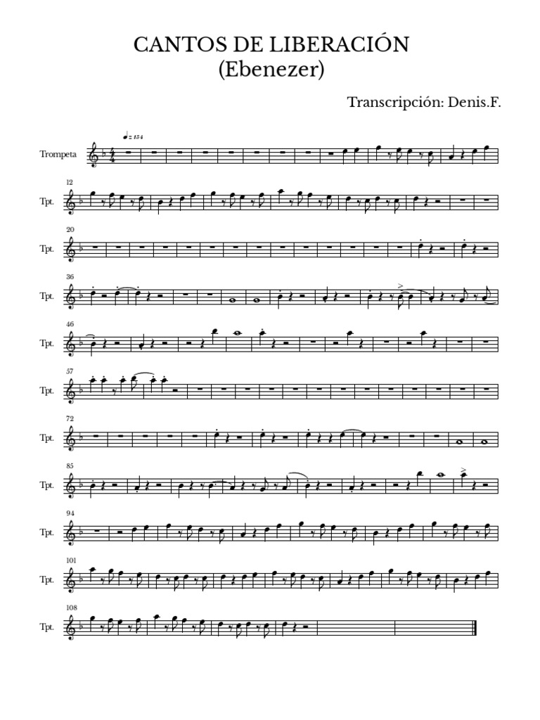 Cantos de Liberación Ebenezer Trumpet | PDF