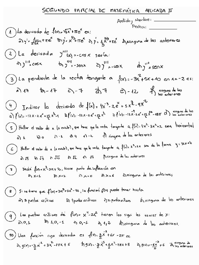 Matemática Aplicada II | PDF
